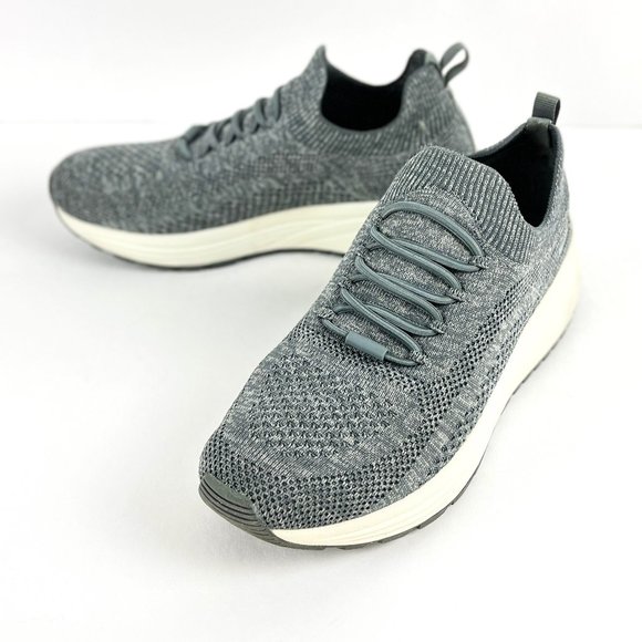 Skechers Shoes Womens Skechers Bobs Memory Foam Slip On Stretchy Casual Shoes Lite Gray Sz